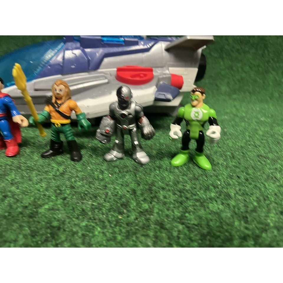 Imaginext Lot - Batman & Robin w/ Justice League Javelin Jet Cyborg | eBay