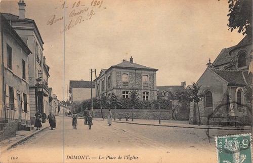 CPA-Domont la place de l'église (126501) | eBay
