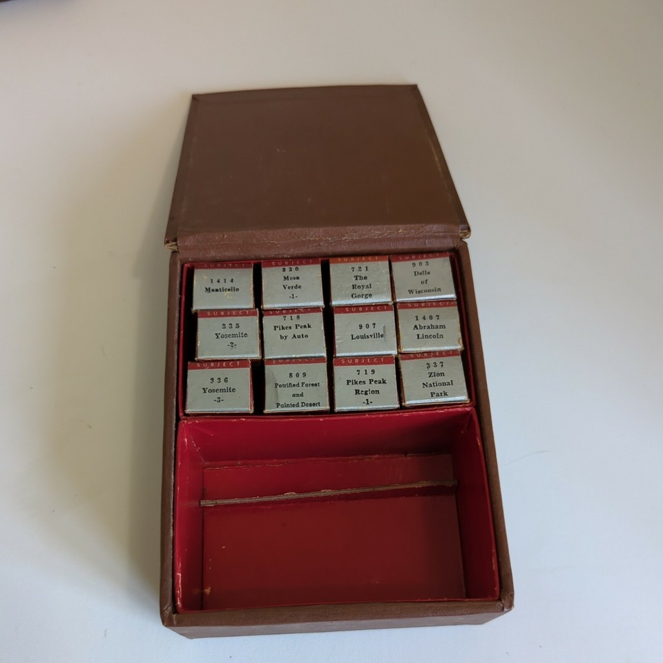 1940s TRU-VUE Bakelite Film Strip Viewer Original Box Instructions 12 ...