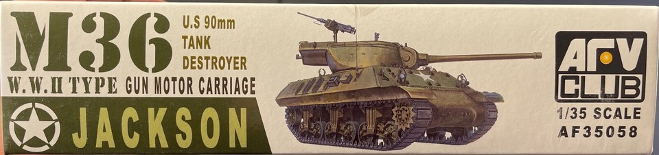 AFV M36 Jackson US 90mm Tank Destroyer WWII Type 35058 1/35 NIB Model ...