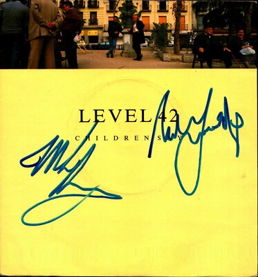 LEVEL 42 - Mark King & Mike Lindup -AUTOGRAPHED/SIGNED-45 RPM CHILDREN ...