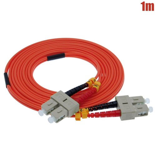 1M SC-SC Fiber Optic Duplex Multimode 62.5/125 Optical Patch Cable Cord ...