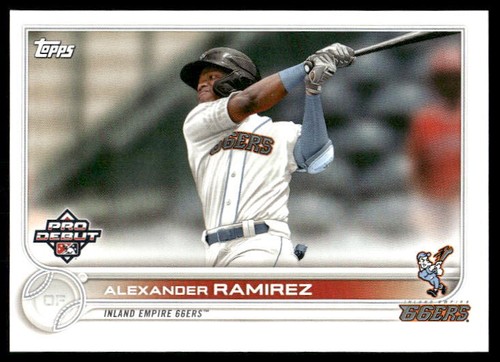 2022 Topps Pro Debut Alexander Ramirez PD-106 | eBay