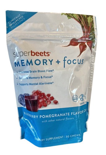 HumanN SuperBeets Memory Focus Chew-Supports Brain Health & Alertness ...