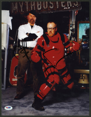 Adam Savage & Jamie Hyneman MYTHBUSTERS SIGNED 11x14 Photo PSA ...