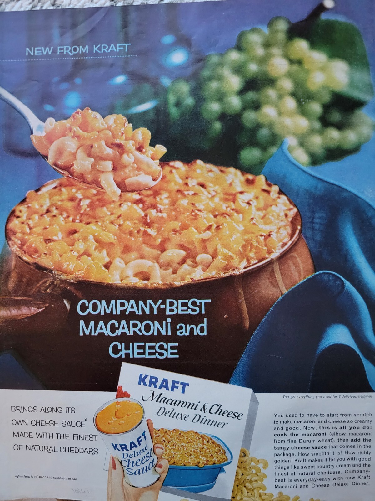 1961 Kraft Macorini & Cheese Tangy Sauce vintage Original ad | eBay