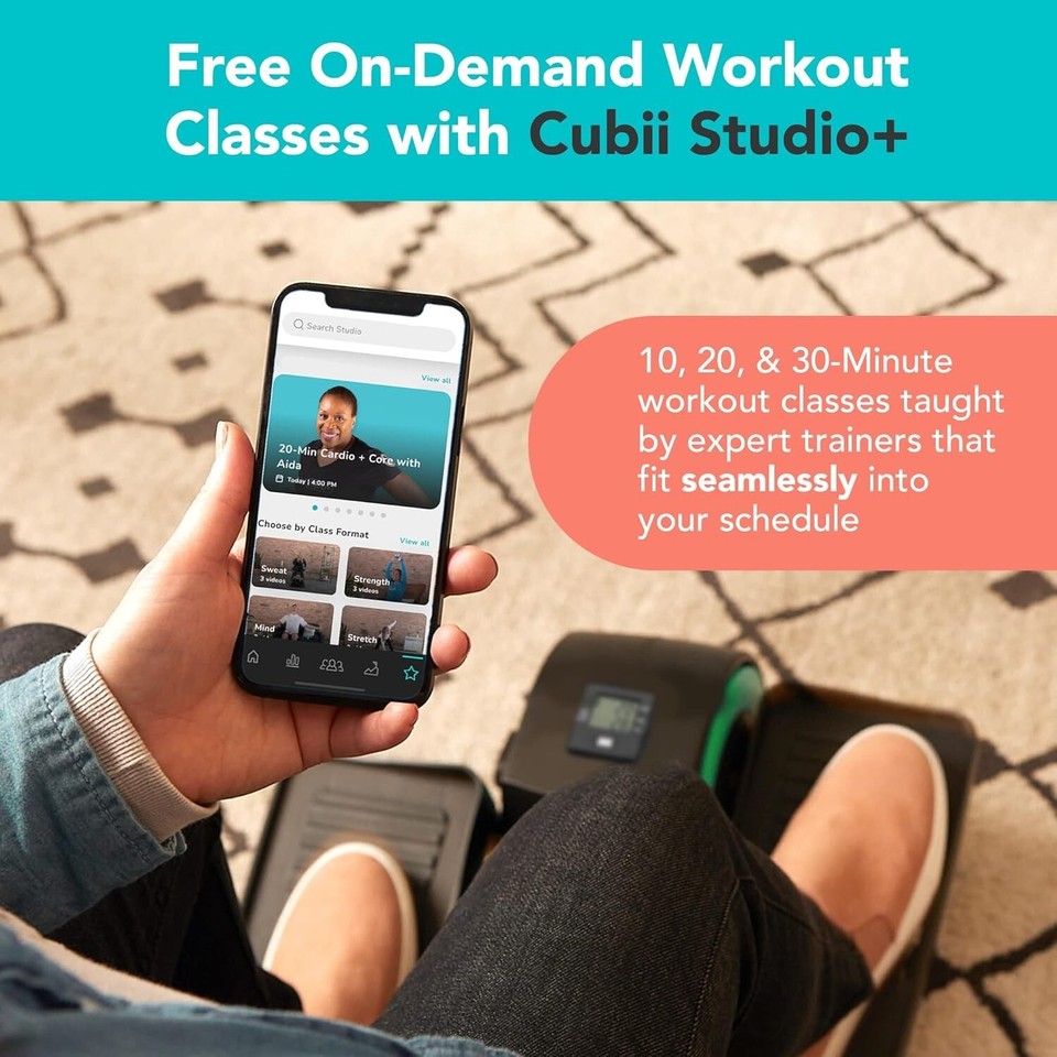 Cubii JR1+ Under Desk Elliptical Exercise Machine Non Slip Portable ...