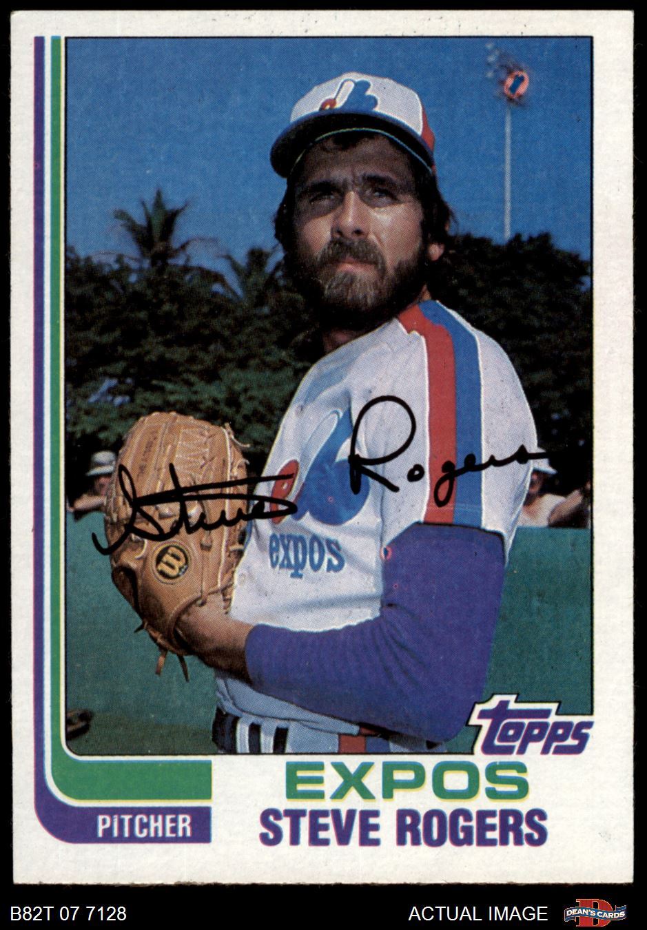 1982 Topps #605 Steve Rogers Expos 6 - EX/MT | eBay