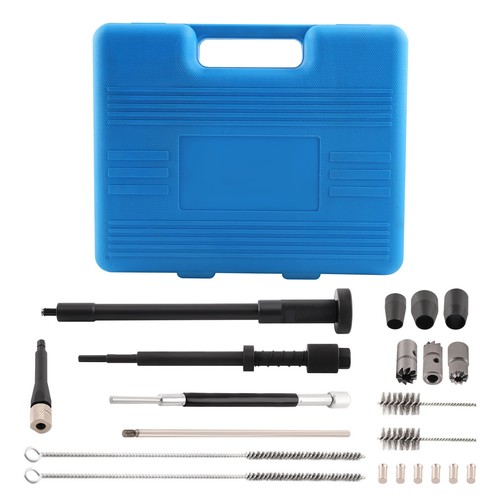 21pcs Injector Seats Diesel Cleaner Tool Kit Injectors Cutter Cleaning ...