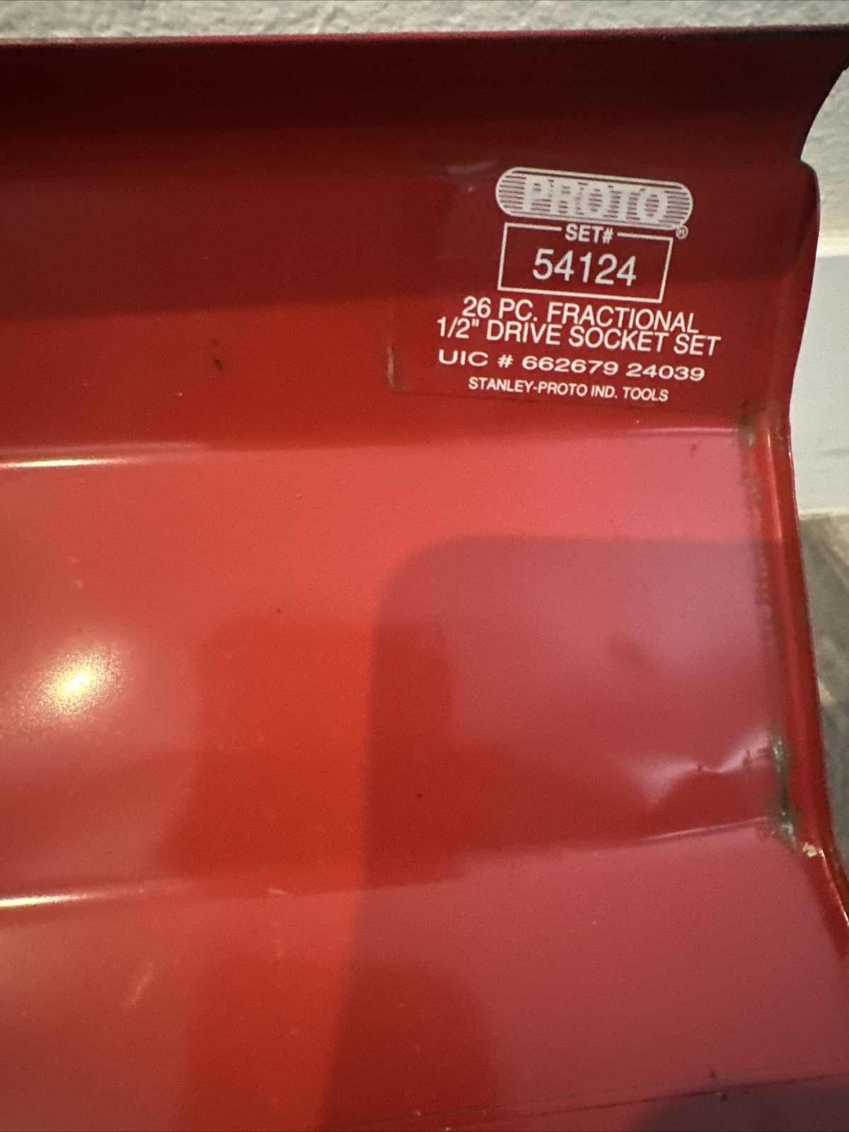 Vintage Proto J54124 1/2" Drive 26 Piece Socket Set - 12 Point + Extras ...