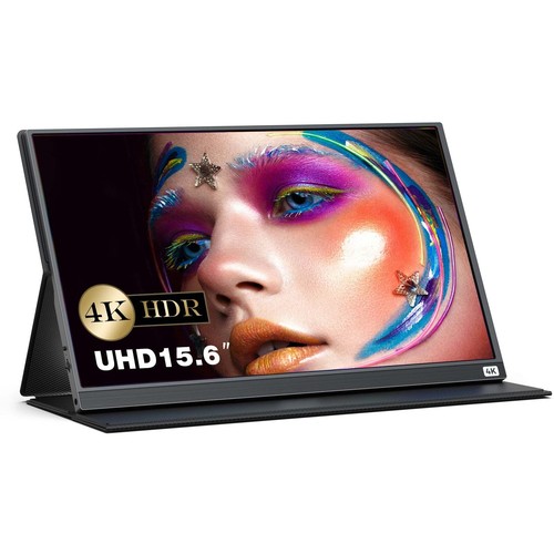 New 4K Portable Monitor 15.6" UHD IPS 3840x2160 USB C Portable Computer ...