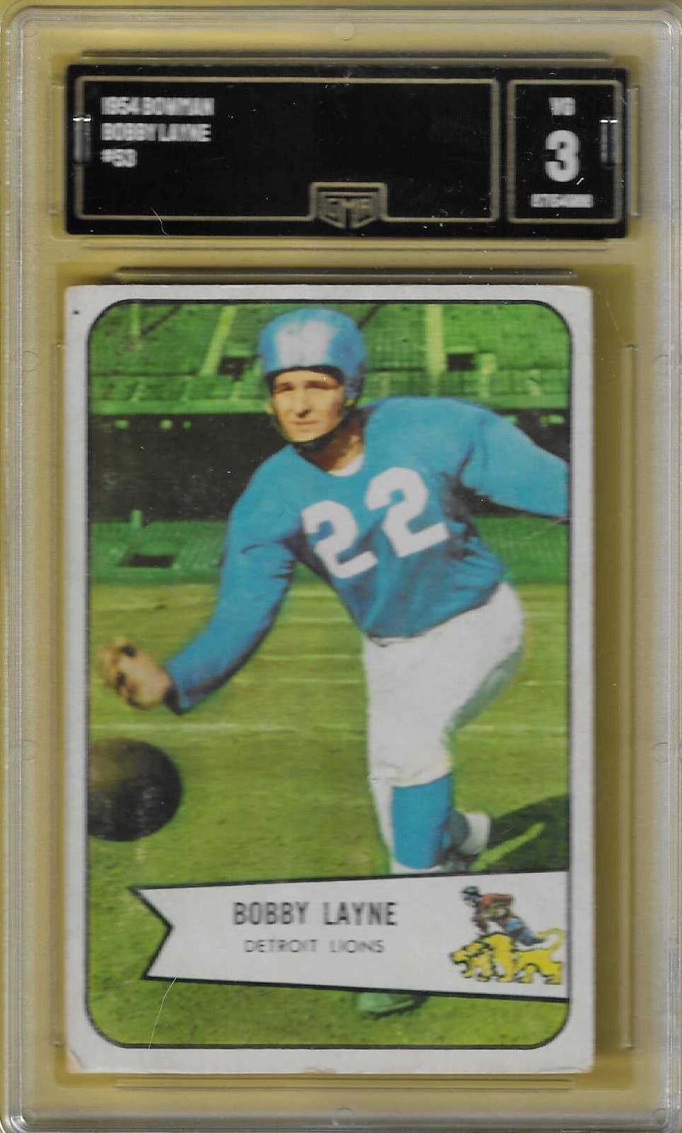 1954 Bowman - Bobby Layne #53 for sale online | eBay
