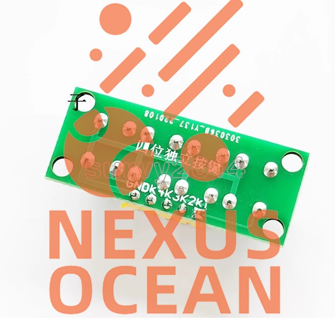 2PCS 5Pin 1x4 4 Keys Button Keypad Keyboard Breadboard Module for ...