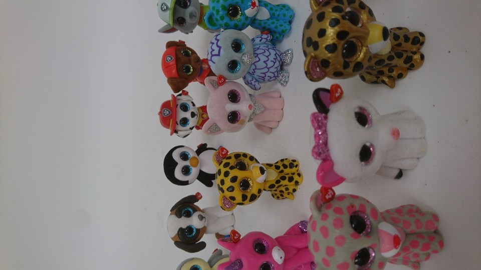 Bundle of 20+ TY Beanie Boos Mini Figures Mixed Animals & Characters ...