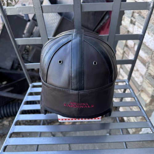 RARE Arizona Cardinals LEATHERHEAD Helmet Hat Vintage NFL Snapback Cap ...