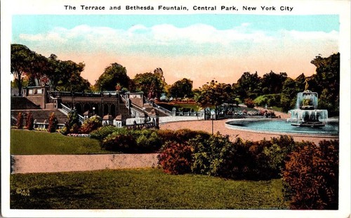 New York City New York NY : FOUNTAIN SCENE a/16 AW6699 | eBay