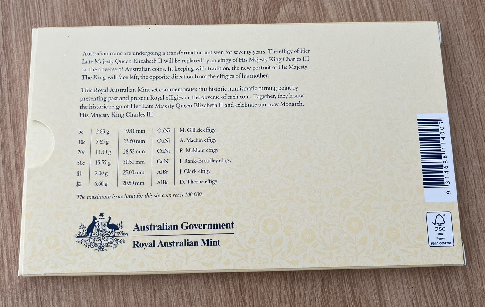 2024 Change Of Monarch 6 Coin Uncirculated Mint Set Charles III and ...