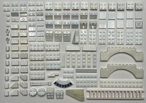 Mega Bloks Lot of Over 140 White Parts Plates Bricks | eBay