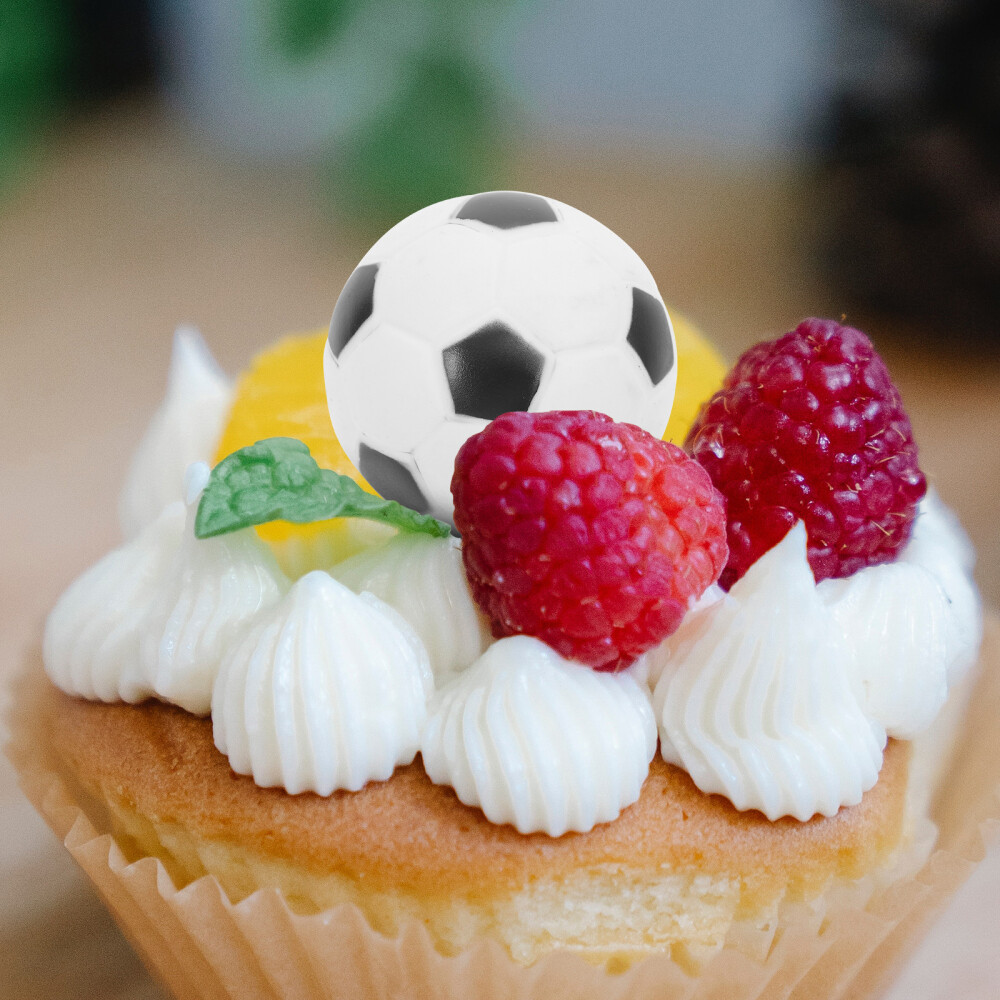 12Pcs Football Cupcake Topper Theme Party Cupcake Pick Theme Party Cake ...
