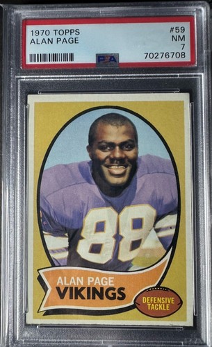 1970 Topps Alan Page #59 Rookie Card PSA 7 NM Minnesota Vikings HOF | eBay