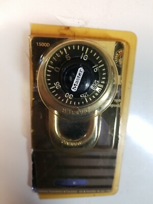 Master Lock 1500D Locker Lock Combination Anti-Shim Padlock Black | eBay