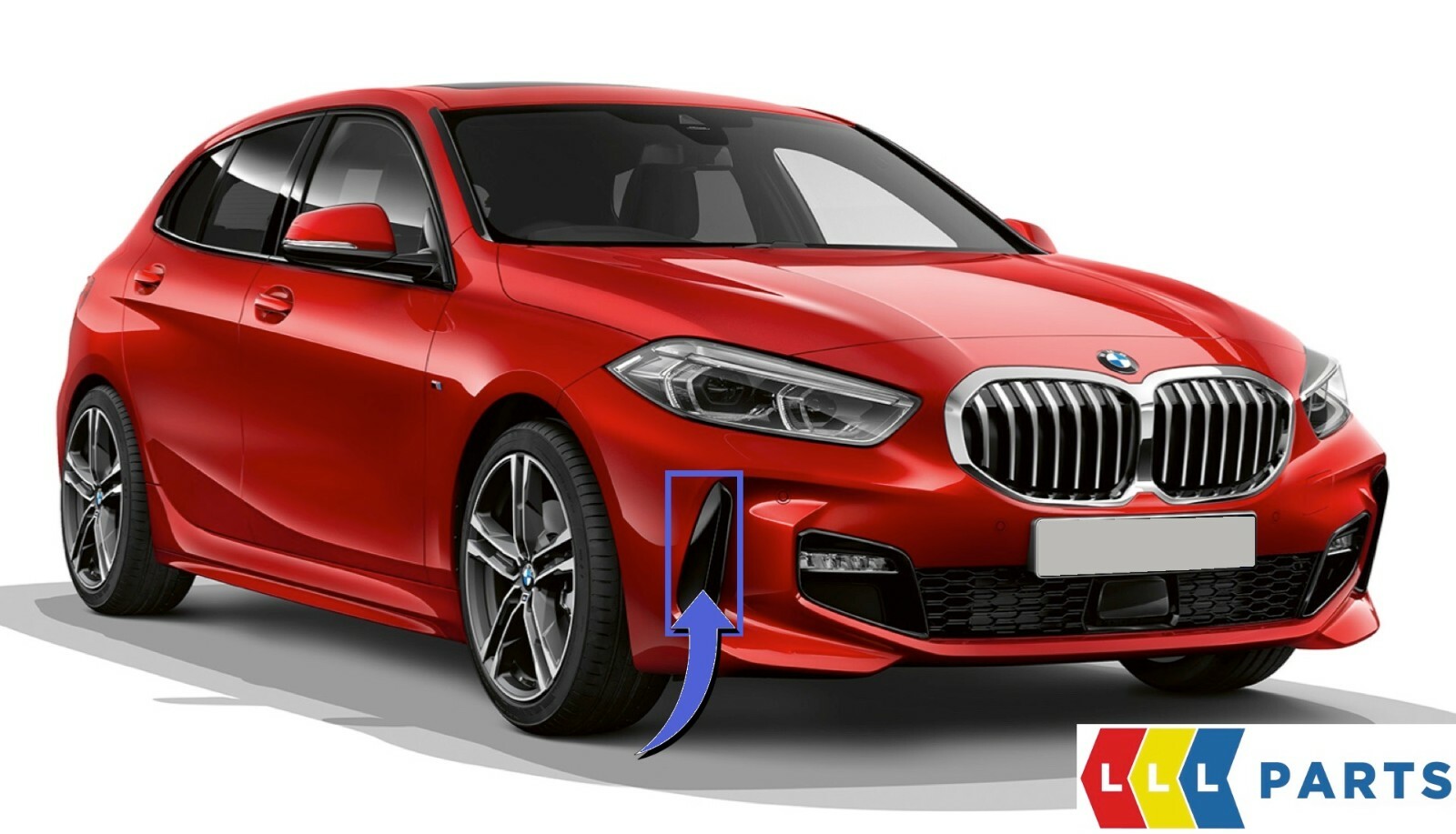 NEW GENUINE BMW 1 SERIES F40 M SPORT FRONT BUMPER SIDE TRIM GRILLE PAIR ...