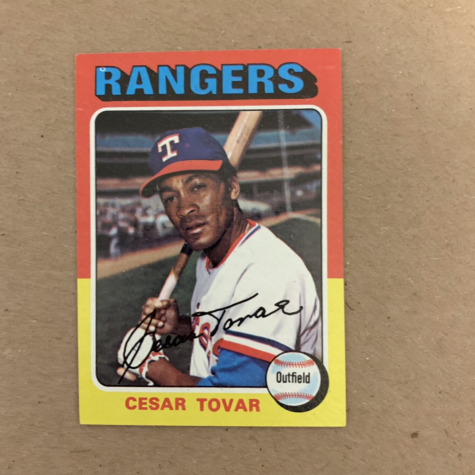 1975 Topps Cesar Tovar # 178 Texas Rangers Baseball Card | eBay