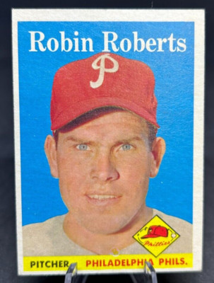1958 Topps Baseball Card Robin Roberts #90 EXMT RANGE O/C BV $80 SL | eBay