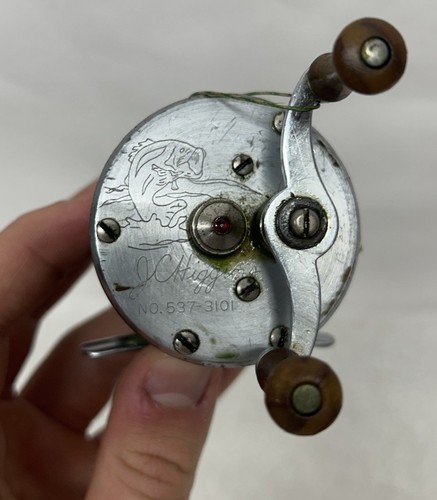 J.C. Higgins No. 537-3101 Baitcasting Engraved Fishing Reel Tested | eBay