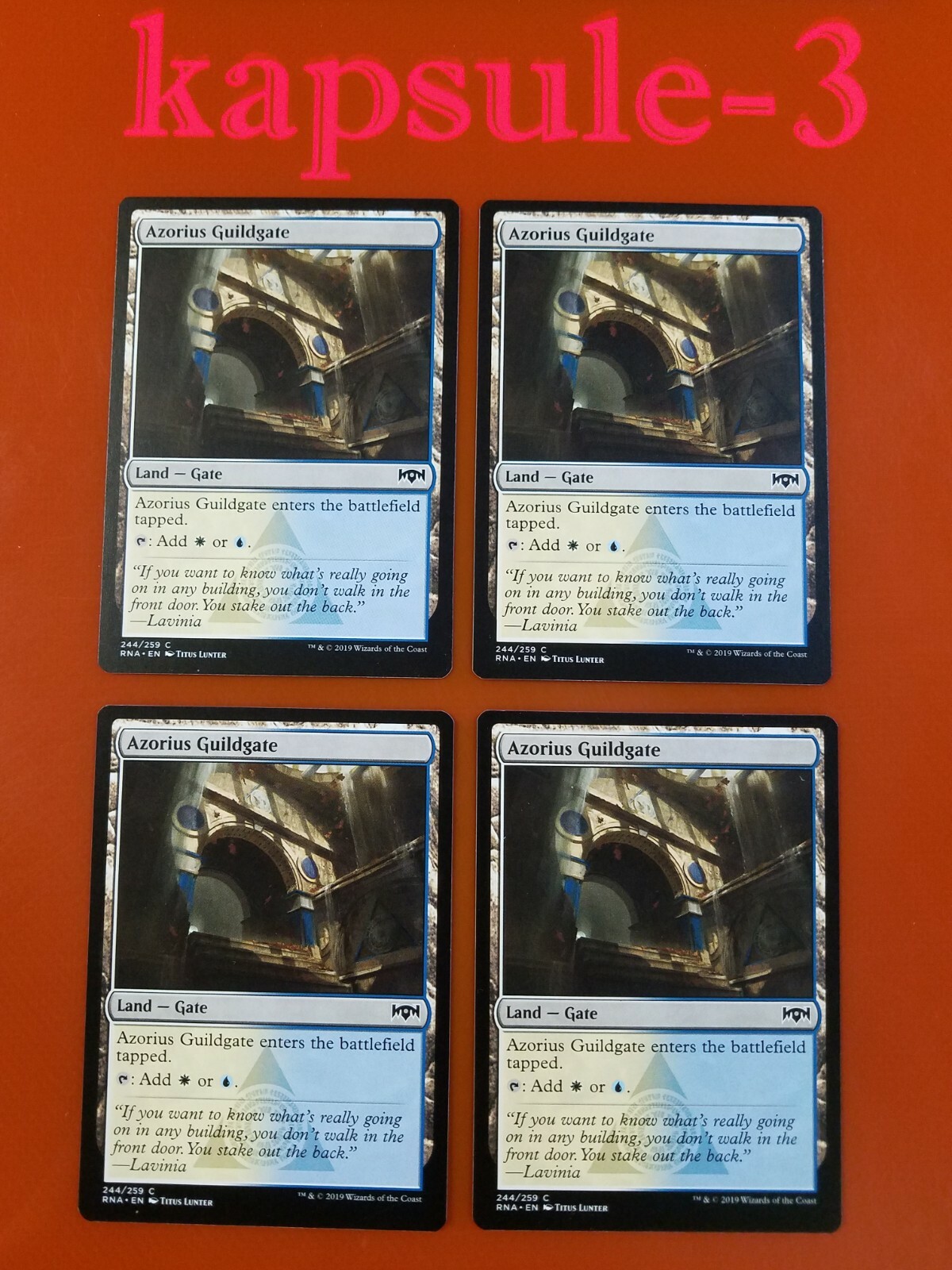 4x Azorius Guildgate (LP-NM) | 244/259 | Ravnica Allegiance | MTG Magic Cards | eBay