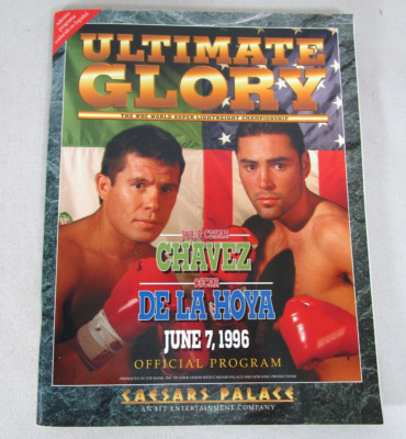 Julio Cesar Chavez vs Oscar De La Hoya Fight Program June 7 1996 ...