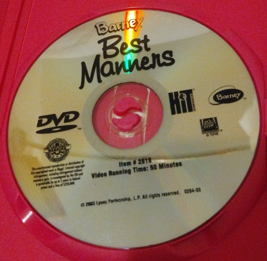 Barney - Barneys Best Manners (DVD, 2003) 45986028181| eBay