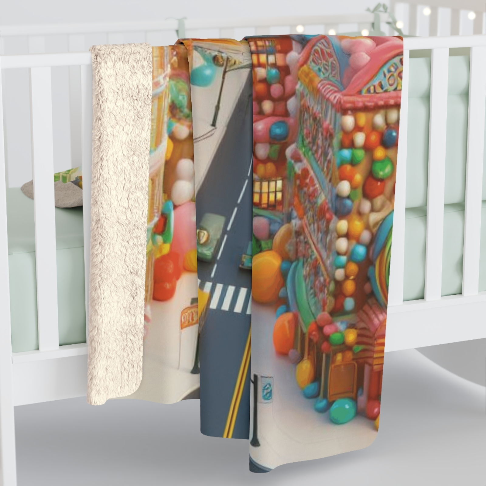 Sweet Tooth Blanket, Sweet Life Soft Throw Blanket, Sherpa Fleece ...