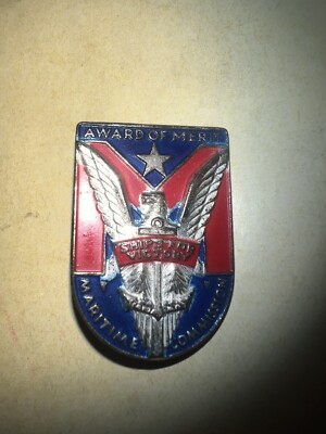 WW2 US MERCHANT MARINE SERVICE USMS Ships for Victory Pin Award for ...