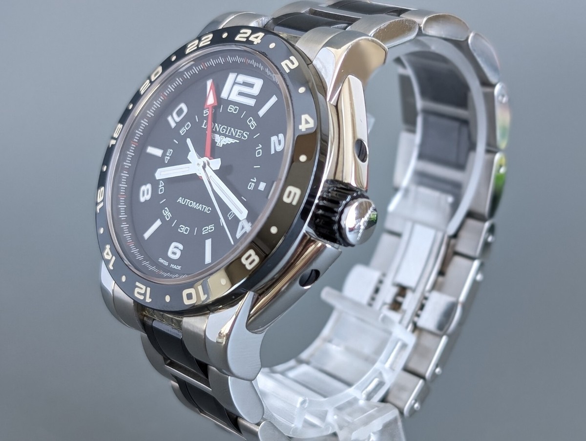 RARE Longines L3.669.4 Admiral GMT 42mm Black Dial Automatic RARE Longines L3.669.4 Admiral GMT 42mm Black Dial Automatic