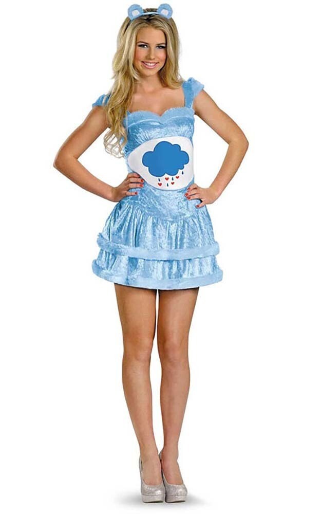 LICENSED CARE BEARS SASSY GRUMPY BEAR ADULT WOMENS FANCY DRESS ...