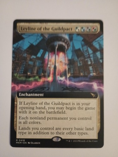 Leyline of the Guildpact Extended Art NM/M Magic the Gathering Karlov ...