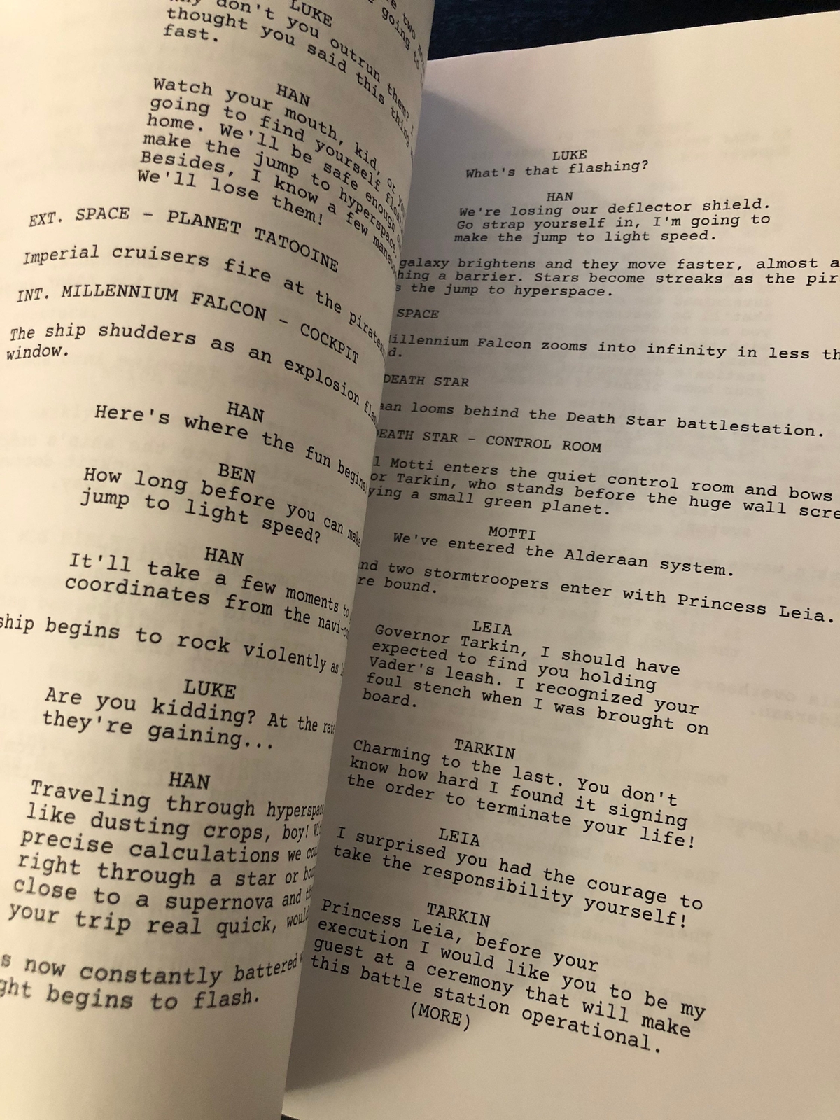 Original Star Wars Trilogy Movie Scripts Harrison Ford, Carrie Fisher ...