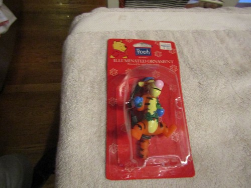 Santa's Best Winnie Pooh Tigger Illuminated Christmas Tree Ornament NOS ...