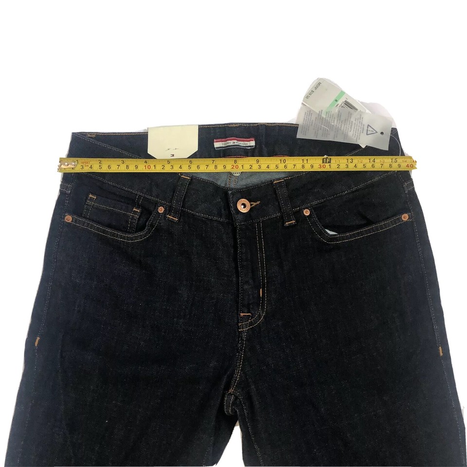 Tommy Hilfiger Womens Size 8 Curve Bootcut Dark Wash Denim Blue Jeans ...