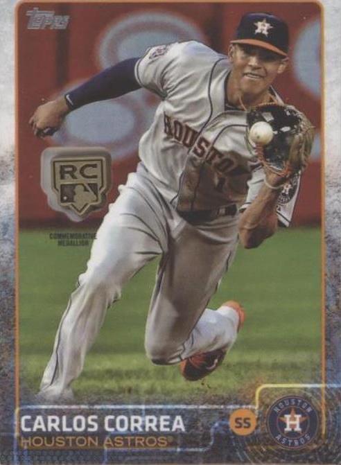 2020 Topps - Rookie Card Retrospective Logo Medallions Carlos Correa # ...