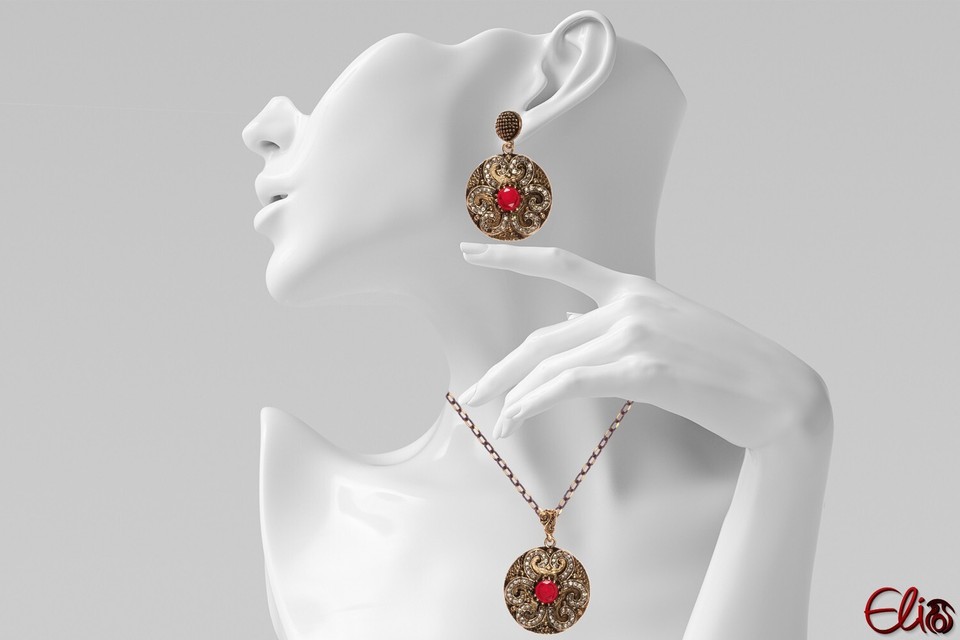 Women Jewelry Set | EliPOT MATHIAS Necklace & Earrings Jewelry Set | eBay
