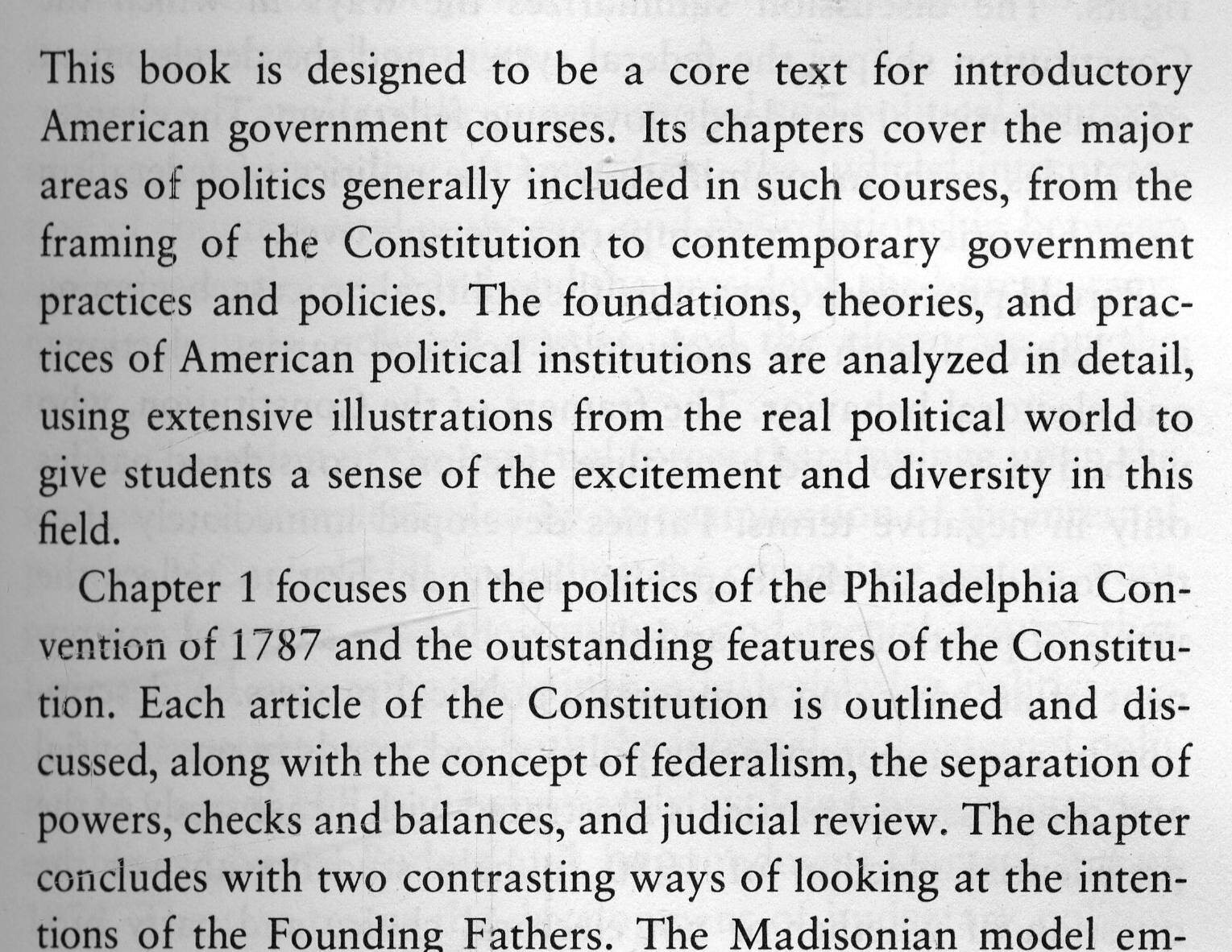 CONSTITUTIONAL DEMOCRACY Policies & Politics- Peter Woll- PB 1982 LN | eBay