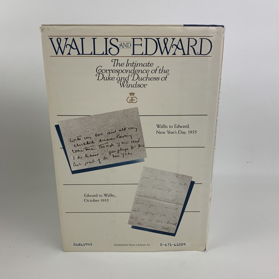 Wallis And Edward Letters 1931-1937 Hardcover Book Edited By Michael ...