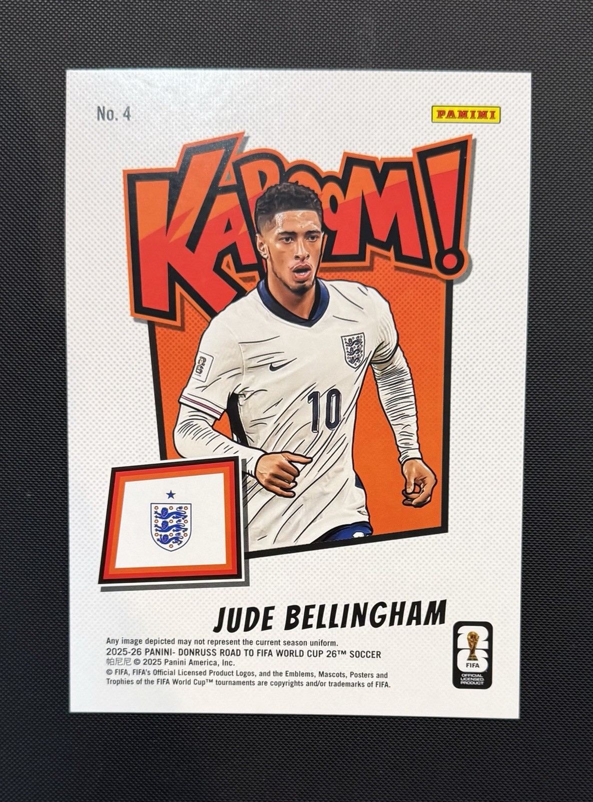 2025-26 Panini Donruss JUMBO Kaboom Jude Bellingham SSP Oversized ...