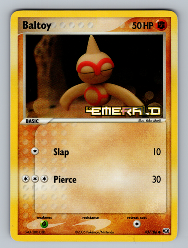 Baltoy - Emerald (EM) reverse holo | eBay