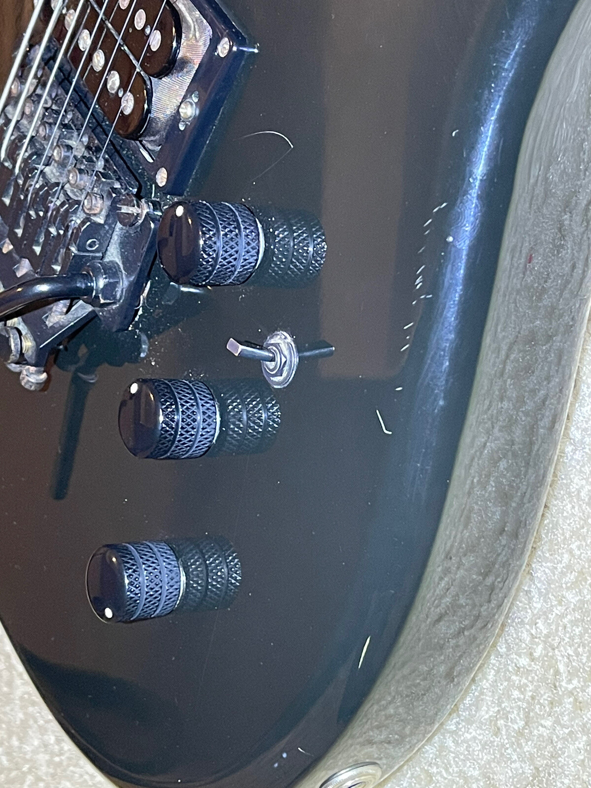 86 Black Kramer American Pacer Imperial Guitar Floyd Rose Seymour ...