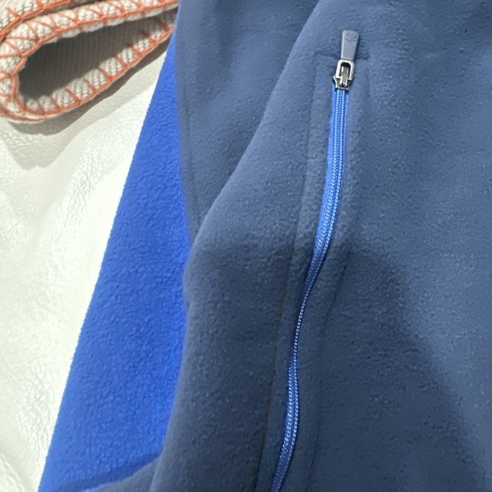Brooks Brothers Mens Vest 4XL Two Tone Blue Fleece Zipped Pockets Full ...