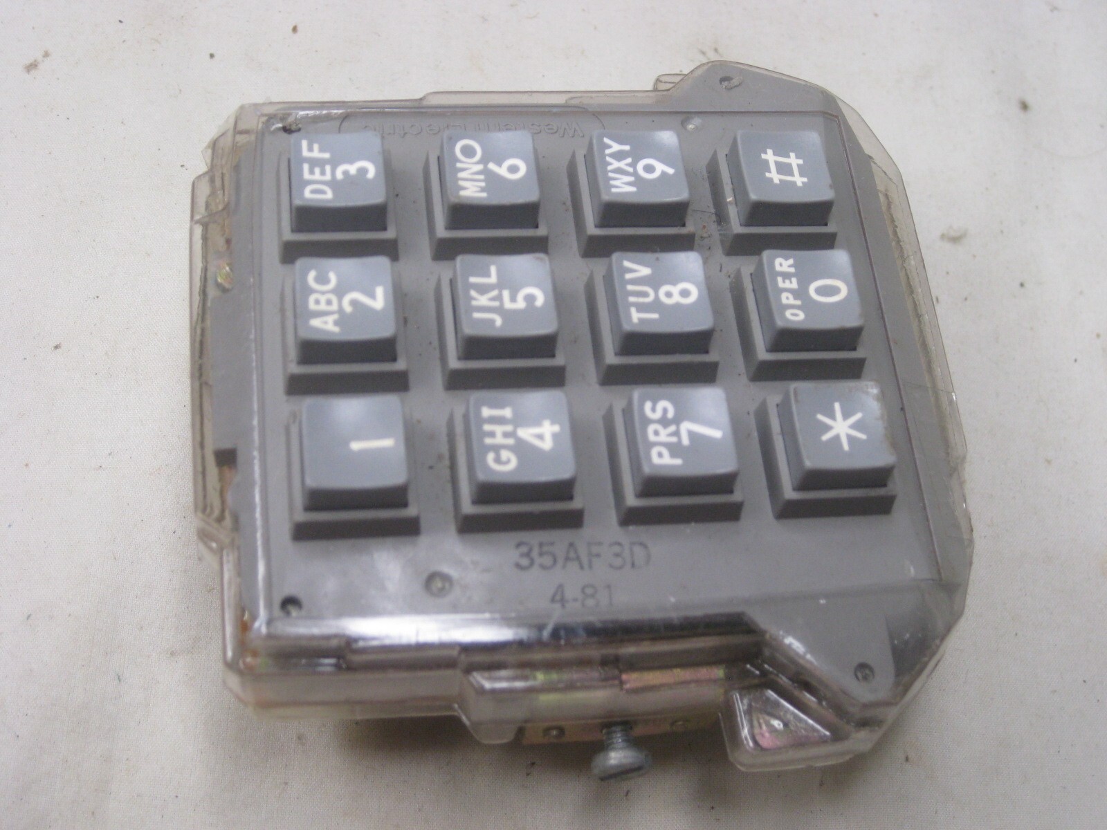 vintage Western Electric telephone phone touch tone dial keypad key pad ...