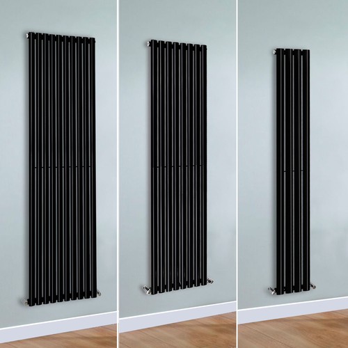 Modern Vertical Oval Column Designer Tall Upright Central Heating ...